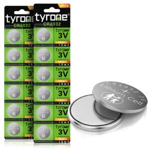 tyrone cr2032 batteries cr2032 3v lithium battery（12 pack）