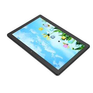 10.1 inch tablet, 2.4g 5g wifi 10.1 inch 100-240v 6g ram 128g rom portable tablet for travel for home (black)