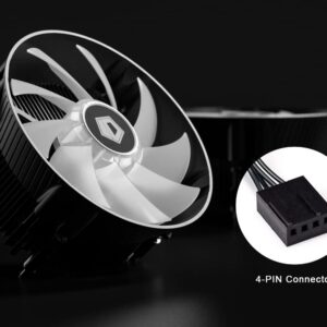 ID-COOLING DK-07i CPU Cooler for LGA1700, 60mm Height Low-Profile CPU Air Cooler with Aluminum Fins, Rainbow RGB Lighting, 120mm PWM Fan, Thermal Compound Included, TDP 125W