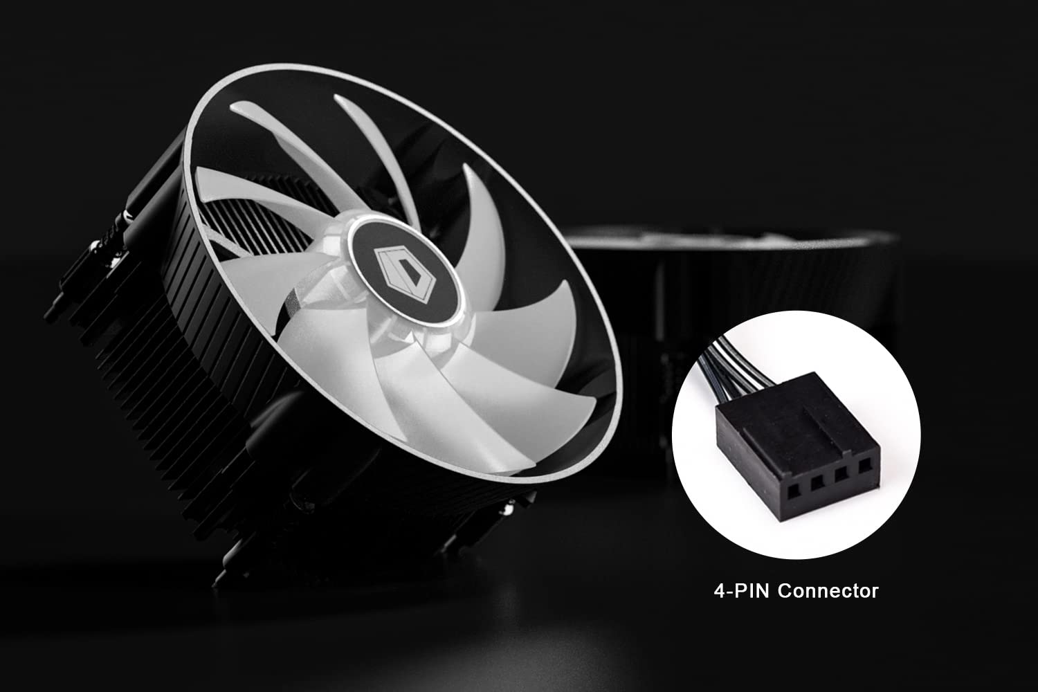 ID-COOLING DK-07i CPU Cooler for LGA1700, 60mm Height Low-Profile CPU Air Cooler with Aluminum Fins, Rainbow RGB Lighting, 120mm PWM Fan, Thermal Compound Included, TDP 125W