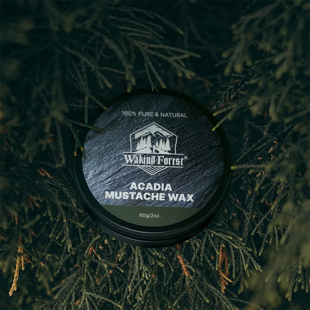 Mustache Wax for Men Medium Hold Beard Wax Tam Mustache Natural Look Moustache Wax for Men 2oz Natural Scented Beard Grooming Kit for Men Groom Moisturizes Beard and Skin Easy to Apply and Clean