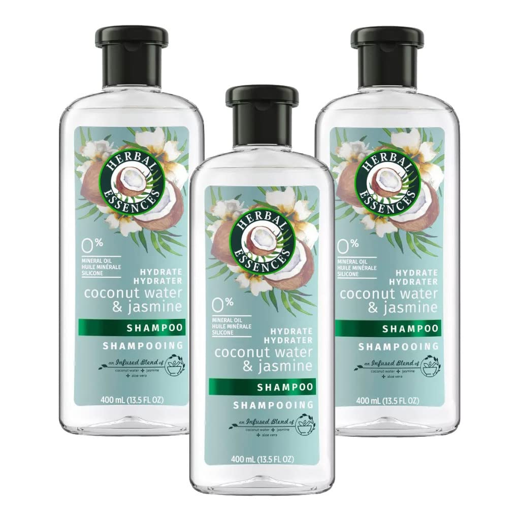 Herbal Essences Hydrating Shampoo with Coconut Water & Jasmine - 13.5 fl oz (Pack of 3)