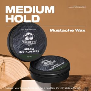 Mustache Wax for Men Medium Hold Beard Wax Tam Mustache Natural Look Moustache Wax for Men 2oz Natural Scented Beard Grooming Kit for Men Groom Moisturizes Beard and Skin Easy to Apply and Clean