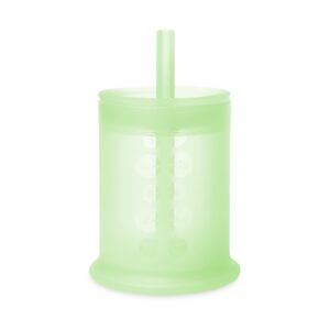 Olababy Silicone Training Cup with Straw Lid Bundle Kiwi + Lemon