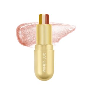 winky lux affogato tinted lip balm, hydrating lip balm, sheer nude tint with vitamin e and jojoba oil to moisturizer lips, vegan & cruelty free