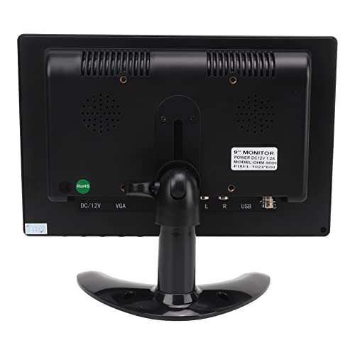 Computer Monitor, TFT LCD Gaming Display Screen Easy Installation 9in for Laptop (US Plug)