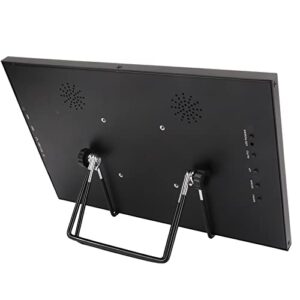 CHICIRIS Portable Color Screen Display, 100‑240V Multi Interface Capacitive Touch Screen Monitor 13.3in 4 Screw Holes High Resolution Menu Function for Laptops (US Plug)