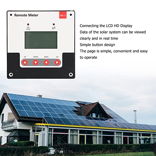 LCD Display Module, Clear Data Display LCD Display Screen Easy to Install 12V for Solar Controller