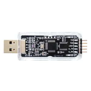 daplink debugger 1.8v/3.3v io voltage stm32 cortex-m mcu downloader jtag/swd/cdc serial port/u disk drag and drop