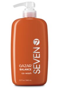 seven hair care gazar balance cowash for women & men with shea butter & coconut oil, 1 step shampoo alternative for curly or textured hair, sulfate free, paraben free, cruelty free, made in usa, 32 oz