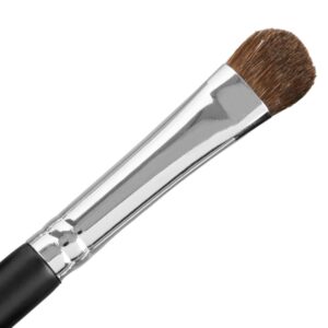 pro shader eyeshadow brush - beauty junkees pro all over short flat shader eye shadow brush for lid, dense rounded bristles to pack and blend powder cream eye shadow on eyelid and crease