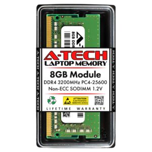 a-tech 8gb ram for msi gf63 thin 11sc laptop | ddr4 3200mhz pc4-25600 sodimm 1.2v 260-pin non-ecc so-dimm memory upgrade