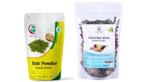 multi pack | sidr leaf powder + herbal hair oil mix for bundle