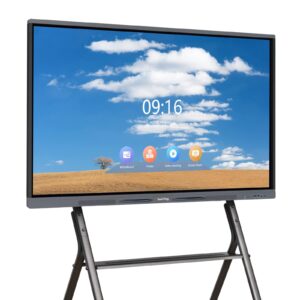 ai-board 55" smart board 4k uhd touchscreen display digital whiteboard for office and classroom all-in-one computer with wireless screen sharing interactive whiteboard armer