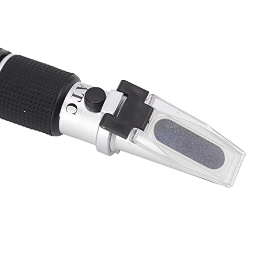 Brix Refractometer, High Accuracy 0‑32 Brix 0‑140 Fruit Wine 0‑27 Baume Scale Display Concentration Meter Ideal for Honey, Maple Syrup, and Molasses