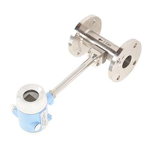 Intelligent Flowmeter, Water Flowing Meter Multifunctional Aluminum Alloy Silver Blue High Accuracy 24V for Measuring