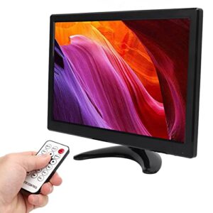 garsentx 12 inch tft lcd monitor with av bnc vga input 1280x800 portable mini hd color screen display with built in speaker remote control