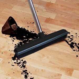 Carpet Hair Removal Broom,Multifunction Telescopic Floor Carpet Broom,Pet Hair Removal Broom, for Fluff Carpet, Hardwood Floor, Tile(Black)