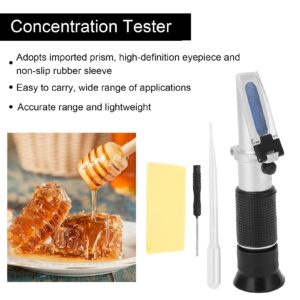 Vomeko Portable Brix Meter High Accuracy Handheld Portable Syrup Refractometer - Portable Molasses Refractometer for Measuring Brix and Honey Concentration Between 28-62%