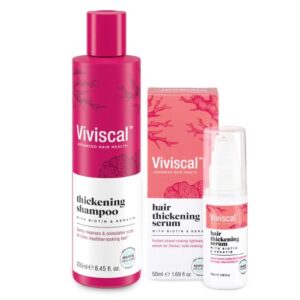 viviscal bundle: hair thickening shampoo 250ml and serum 50ml