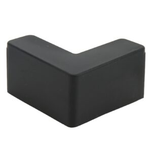 furniture corner guard, strong adhesion table corner protectors l shape for home (black)