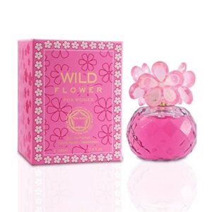 meta-bosem wild flower pink, women perfume eau de parfum natural spray - floral notes - sweet fresh scent - great holiday gift - for all day use - a classic bottle, 3.4 fluid ounce/100ml