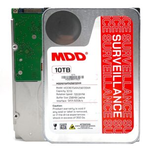 mdd (mdd10tsata25672dvr) 10tb 7200rpm 256mb cache sata 6.0gb/s 3.5inch internal surveillance hard drive - 3 years warranty (renewed)