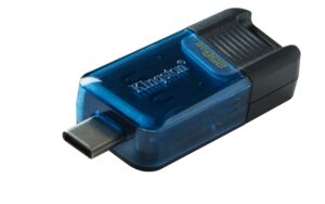 kingston datatraveler 80 m 256gb usb-c flash drive | usb 3.2 gen 1 | up to 200mb/s | dt80m/256gb