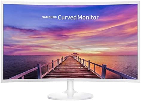 SAMSUNG 27" Curved Monitor, Widescreen LED FHD (1920x1080) Display, 4 ms Response Time, VGA D-Sub, DisplayPort, HDMI Standard, with MTC HDMI