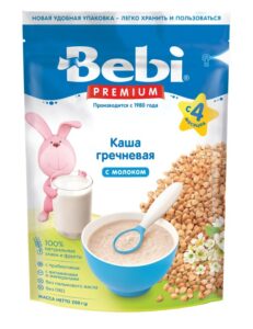 bebi premium buckwheat with milk 200g from 5 months - ziplock packaging no gmo no palm oil