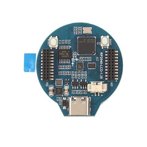 yoidesu rp2040 microcontroller board for raspberry pi, rp2040 mcu board with 1.28 inch lcd, dual core arm cortex m0+ processor, flexible clock running up to 133 mhz