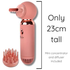 Aria Beauty Too Cute Compact Hair Dryer - Lightweight, Portable Blow Dryer with High or Low Settings - Negative Ionic Technology - Rose Gold - 1 pc