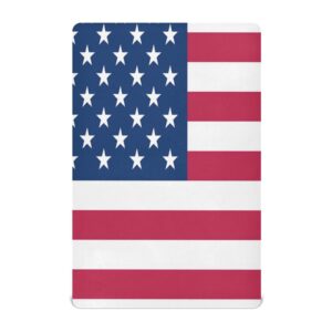 kigai american flag crib sheets for boys or girls,soft and breathable crib sheets 28x52 inch