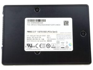 recertified mz-qlb1t90 pm983 1.92tb nvme pcie gen3 2.5'' u.2 ssd solid state drive