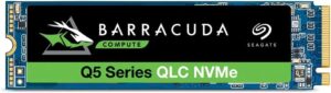 seagate barracuda q5 500gb internal ssd - m.2 nvme pcie gen3 ×4, 3d qlc for desktop or laptop (zp500cv3a001/zp500cv30001) renewed