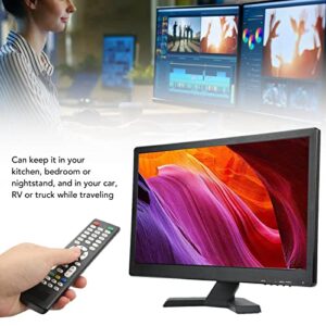 Cuifati 21.5 Inch LED Monitor, LED Monitor Support VGA, HD Multimedia Interface, AV, BNC, USB, DC, Portable Monitor with Remote Control and Dual Speakers