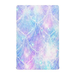 kigai mermaid galaxy crib sheets for boys or girls,soft and breathable crib sheets 28x52 inch