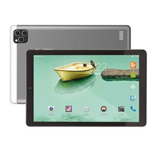 pomya kids tablet for android10, 10in led ips hd eye protection display, 32g memory, 128gb expand, 5g wifi dual band, octa core processor, 4500 mah battery (grey)