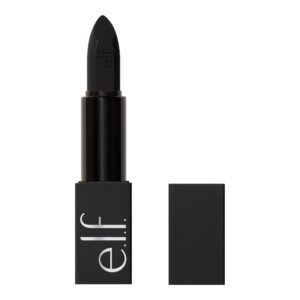 e.l.f. o face satin lipstick, richly pigmented, nourishing & long-lasting creamy lipstick, infused with jojoba, vegan & cruelty-free, all night