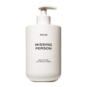 phlur - missing person fragrance - body lotion