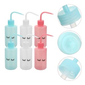 iplusmile Safety Wash Bottle 6pcs Plastic Squeeze Tattoo Washing Bottle Water Bottle Succulent Watering Rinse Bottle for Lab Tattoo Irrigation Supplies 250ml