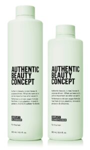 authentic beauty concept amplify cleanser & conditioner set | shampoo + conditioner | fine hair | increases body & volume | vegan & cruelty-free | sulfate-free | 10.1 fl. oz. & 8.4 fl. oz.