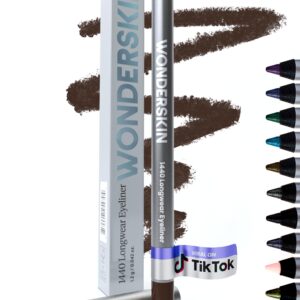 Wonderskin 1440 Longwear Brown Eyeliner Pencil - Waterproof, Sharpenable Eyeliner Pencil and Smudge Proof Brown Eye Liner Pencils (Kalamata)