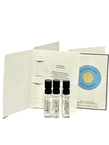 Tory Burch Electric Sky Eau De Parfume Sample Spray Women Perfume 1.5 ml / 0.05 oz (set of 3)