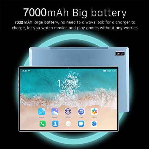 Pomya Tablet, 10 Inch 1200x1920 FHD Tablet for Android 11, 6GB RAM 256GB ROM 2.0GHz Octa Core Tablet with Dual Cameras, 7000mAh 5G WiFi HD Tablet for Daily Life