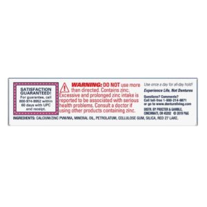 Fixodent Secure Denture Adhesive Cream, 0.6 oz (Pack of 2)