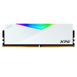 XPG Lancer RGB DDR5 6400MHz 32GB (2x16GB) CL32 UDIMM 288-Pins Desktop SDRAM DDR5 Dual Channel RAM Kit White Heatsink (AX5U6400C3216G-DCLARWH)