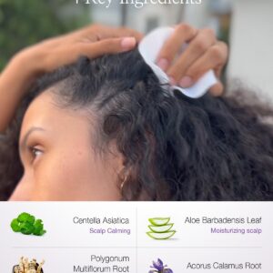 Junivuni hair scalp wipe - Soothe and Revive: Scalp Care Hair Cleansing Wipes - Refresh your hair, anywhere, anytime - Great for Braids, Dread hairstyles