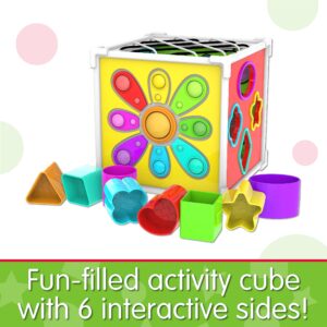 The Learning Journey: Pop & Discover Activity Cube - Fun Montessori Early Educational - Sensory Toy for Kids - Autism - Pop It Baby Toddler Toys & Gifts for Boys & Girls Ages 12 Months to 3 Years