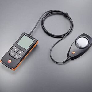 Testo 545 Digital Lux Meter – Light Meter Handheld for Light Illuminance Measurement in Workplaces – Range of up to 100,000 Lux – Luxometer with App Compatibility